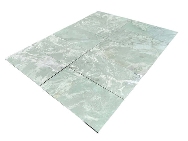 12x24 Ming Green Marble Tile | Elegant Natural Stone – Hey Tiles