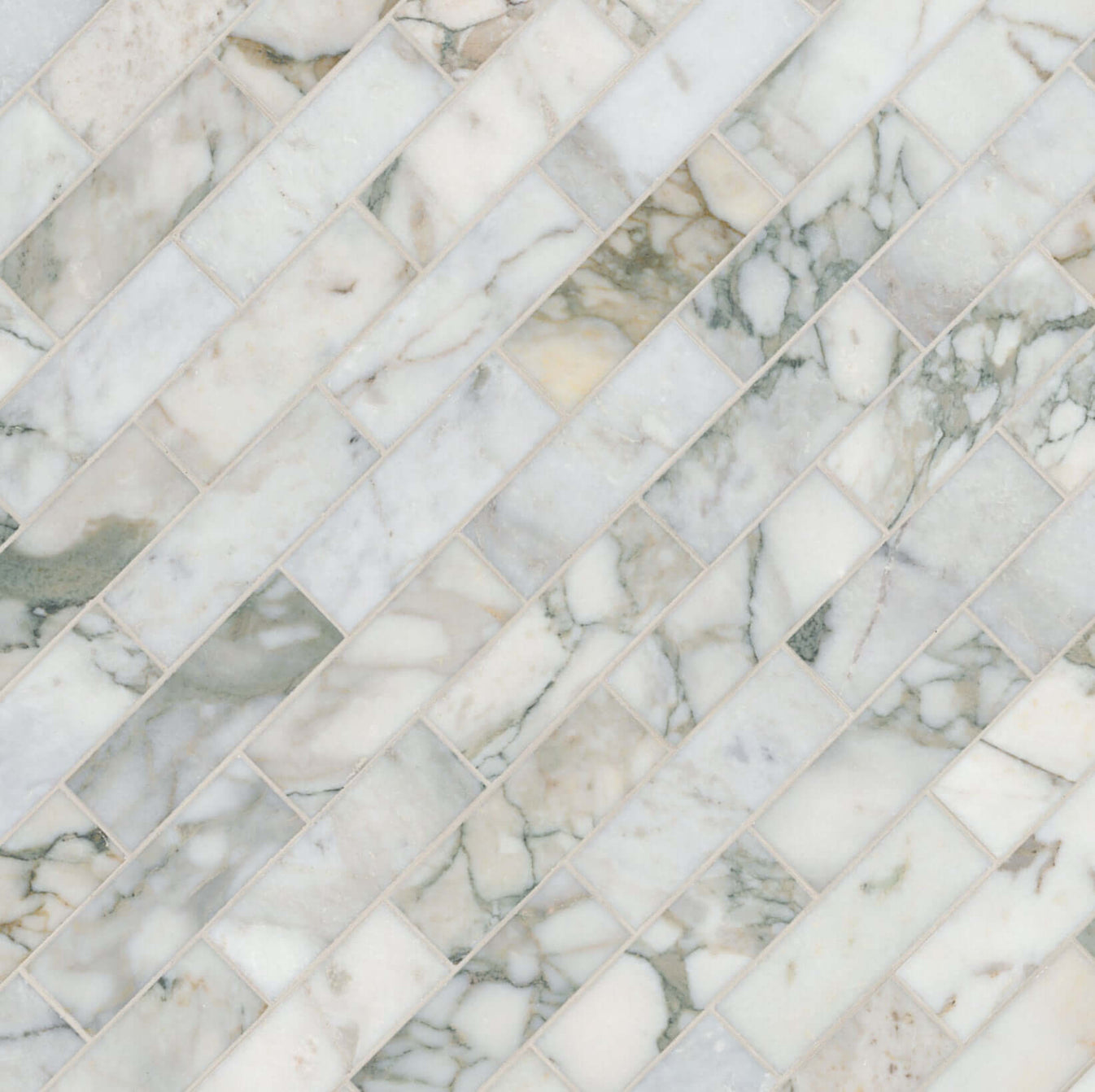 2x6 Calacatta Green Marble Mosaic Tile - Elite Design – Hey Tiles