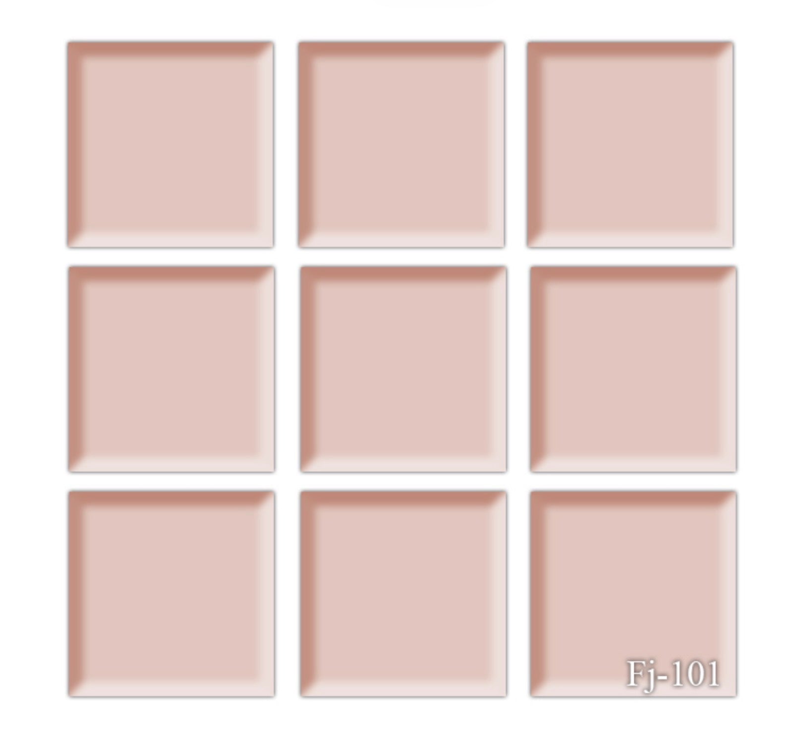 4x4 Fuji Rose Glazed Porcelain Tile – Hey Tiles