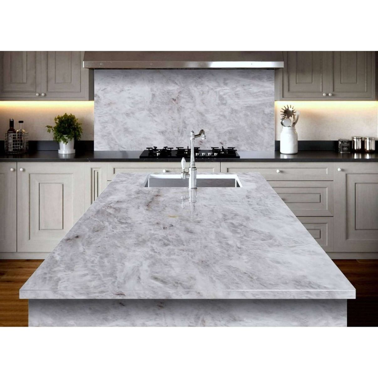 Cristallo Quartzite Countertop Slab Polished 2 CM, Translucent - Hey Tiles