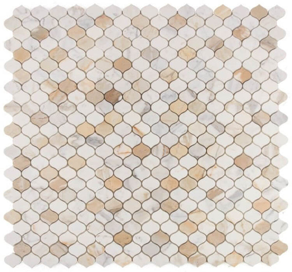 Water Drop Calacatta Gold Polished 11x11 Mosaics – Hey Tiles
