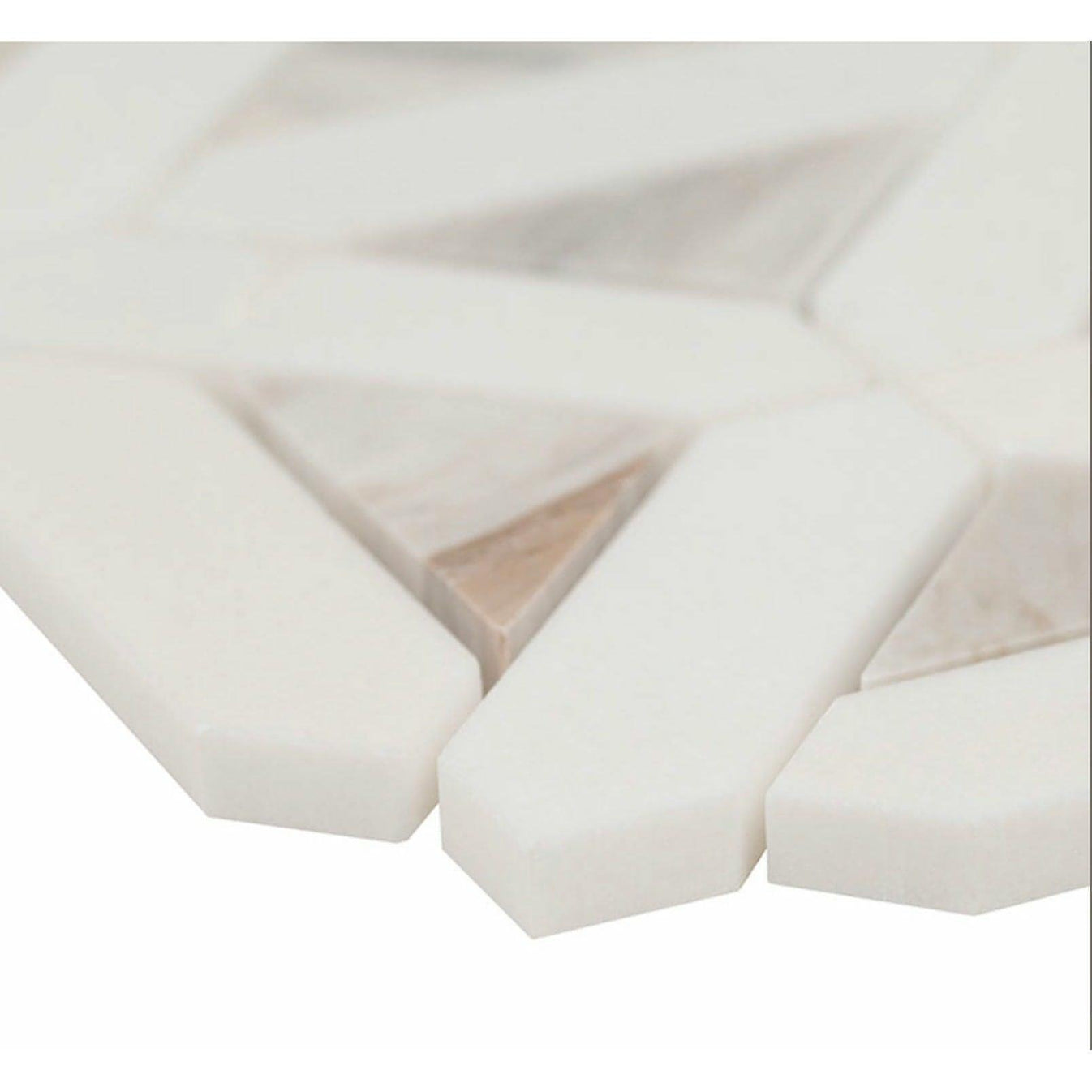 MSI Angora Geometric Pattern Polished Mosaic 12X12 - Hey Tiles