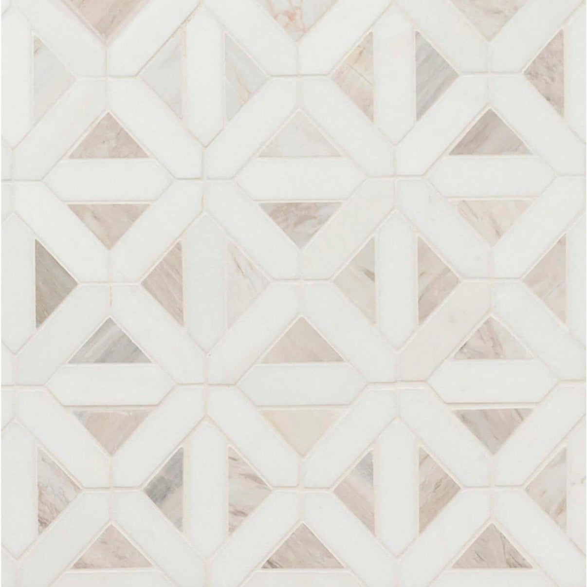 MSI Angora Geometric Pattern Polished Mosaic 12X12 - Hey Tiles