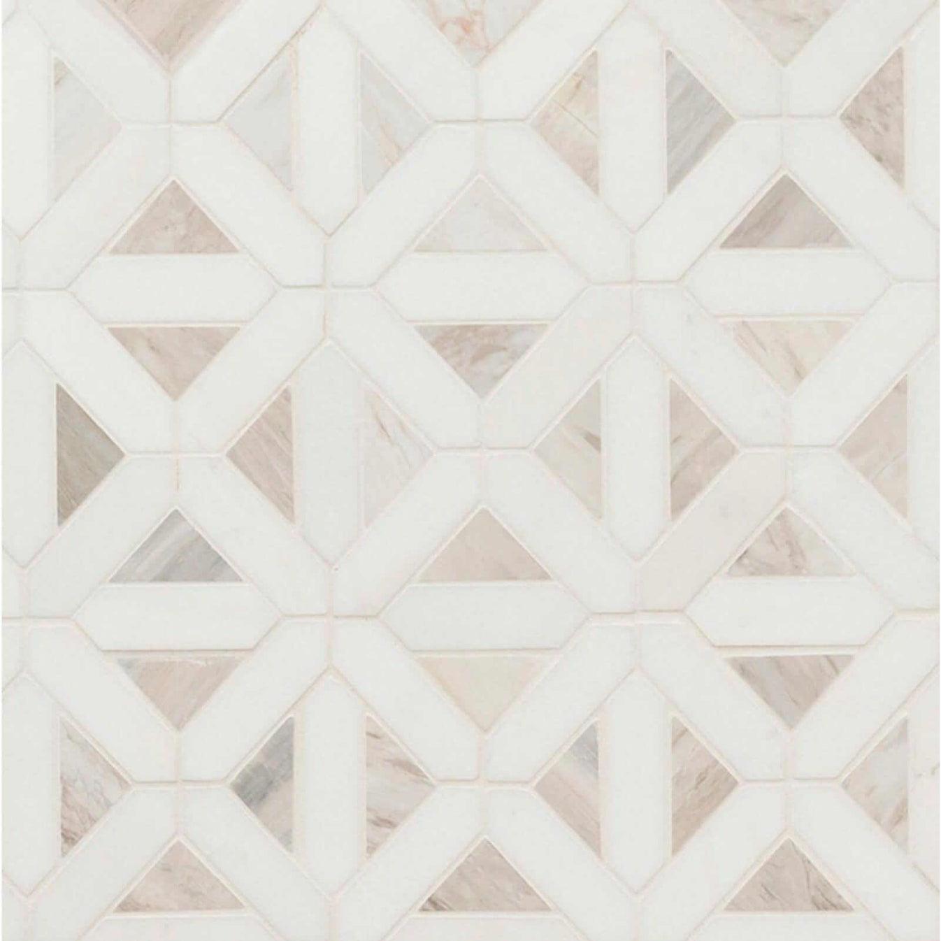 MSI Angora Geometric Pattern Polished Mosaic 12X12 - Hey Tiles