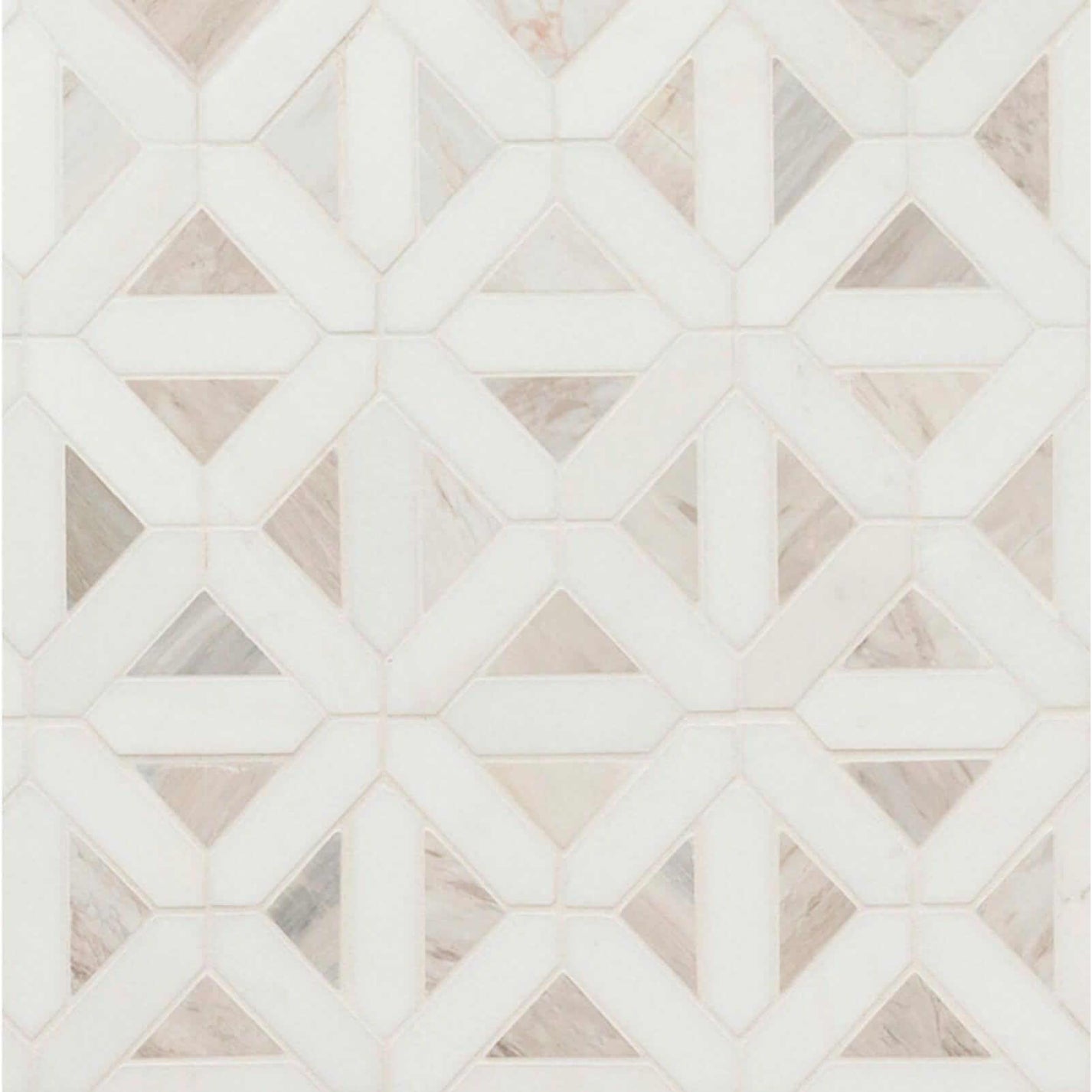 MSI Angora Geometric Pattern Polished Mosaic 12X12 - Hey Tiles