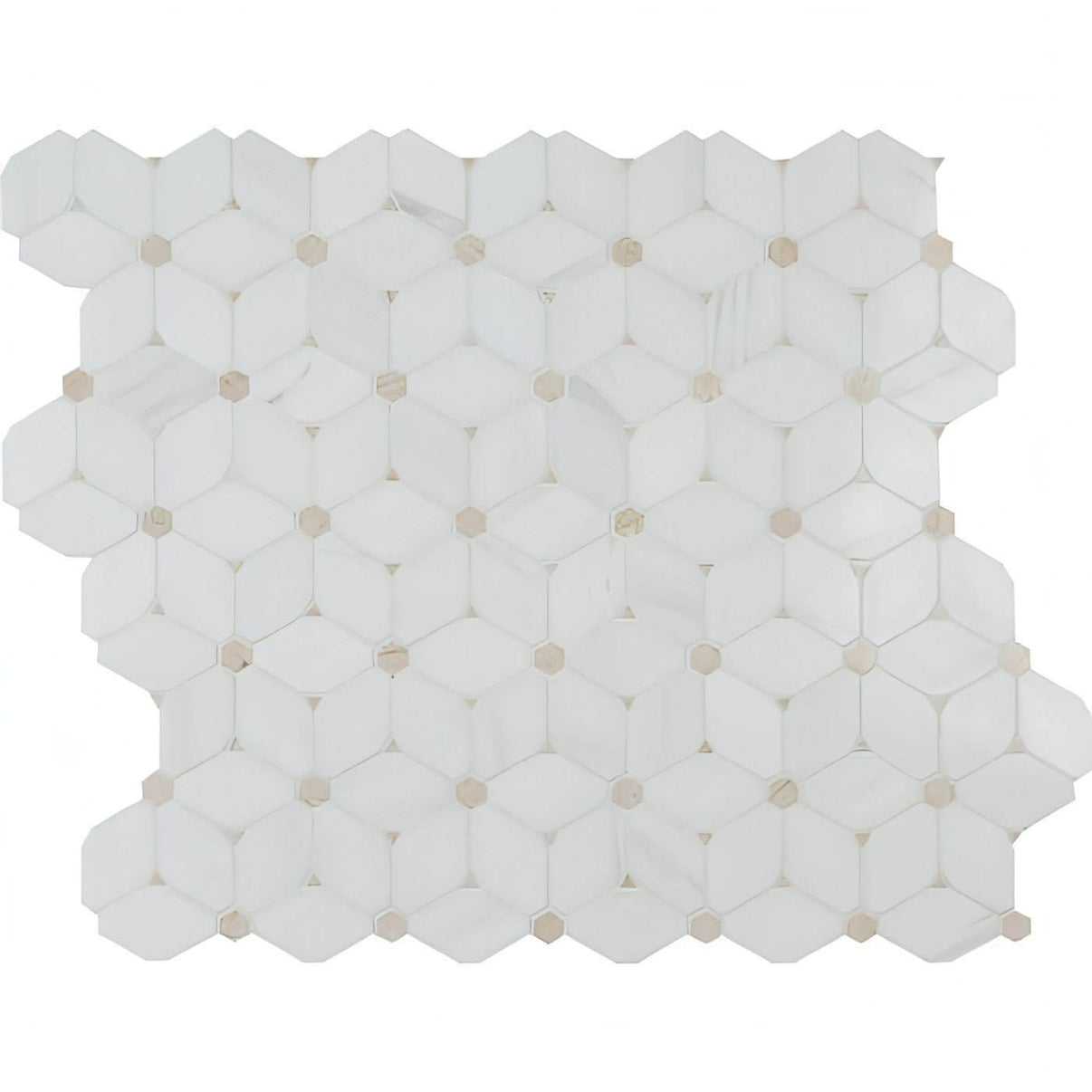 MSI Cecily Pattern Polished Marble Mosaic Tile | Hey Tiles