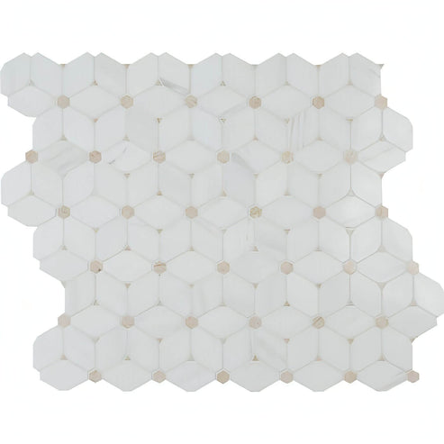 MSI Cecily Pattern Polished Marble Mosaic Tile | Hey Tiles