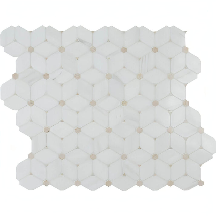 MSI Cecily Pattern Polished Marble Mosaic Tile | Hey Tiles