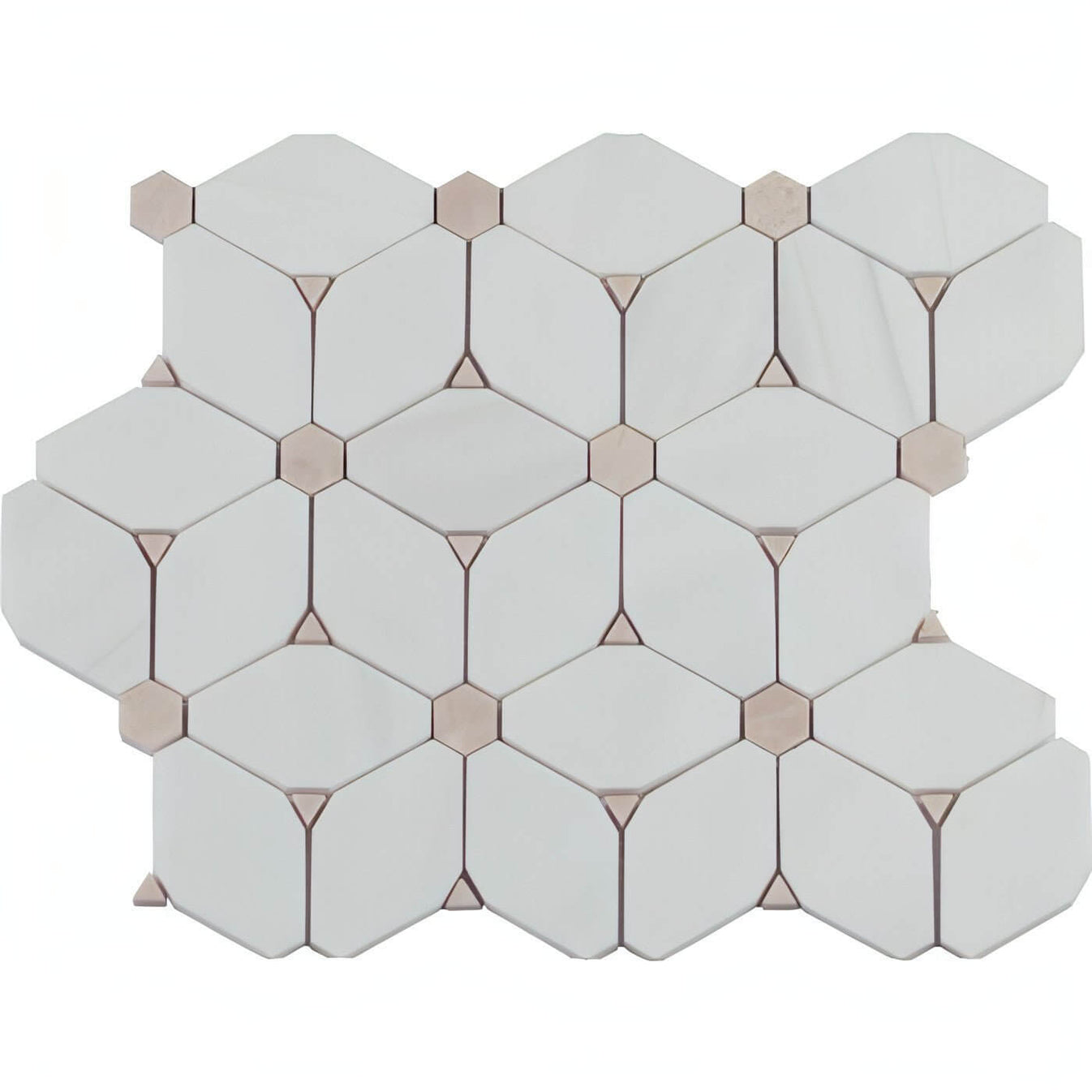 MSI Cecily Pattern Polished Marble Mosaic Tile | Hey Tiles