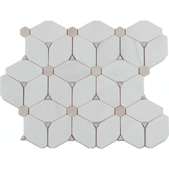 MSI Cecily Pattern Polished Marble Mosaic Tile | Hey Tiles