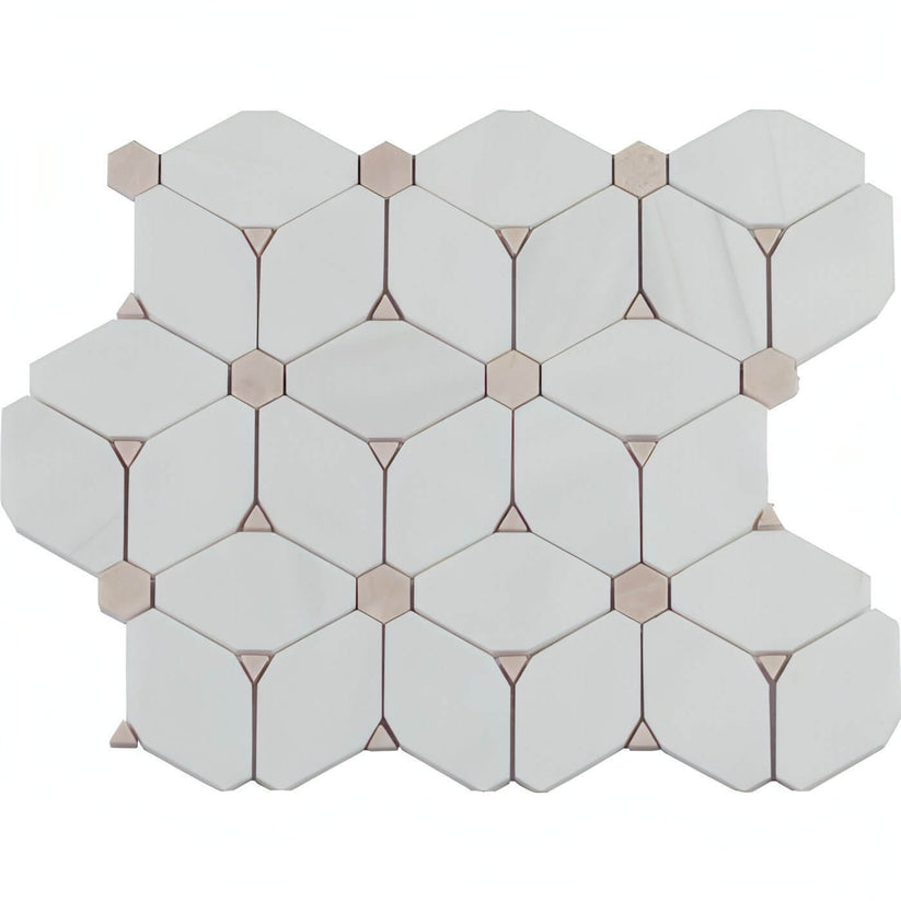 MSI Cecily Pattern Polished Marble Mosaic Tile | Hey Tiles