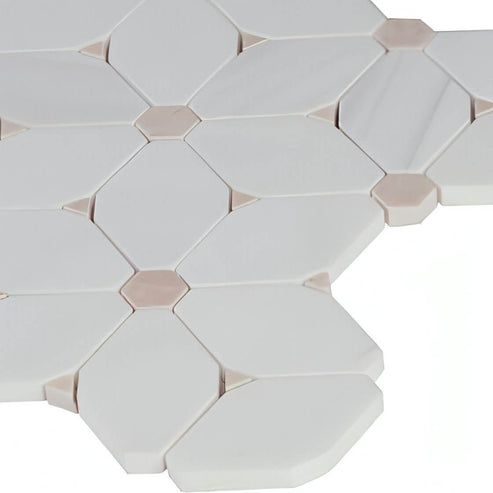 MSI Cecily Pattern Polished Marble Mosaic Tile | Hey Tiles
