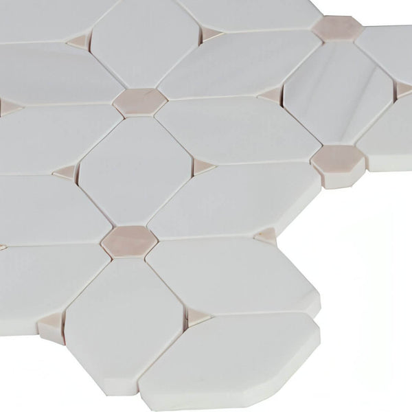 MSI Cecily Pattern Polished Marble Mosaic Tile | Hey Tiles